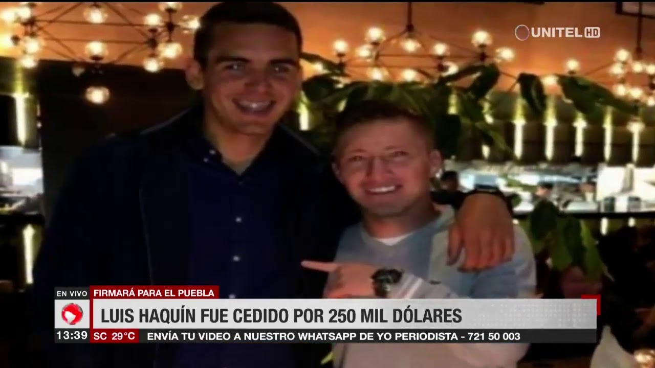 Luis Haquin jugará en Puebla de México, fue cedido por 250 mil dólares ...