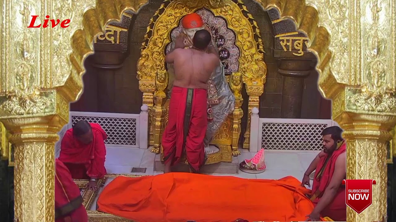 shirdi sai baba live darshan now - YouTube