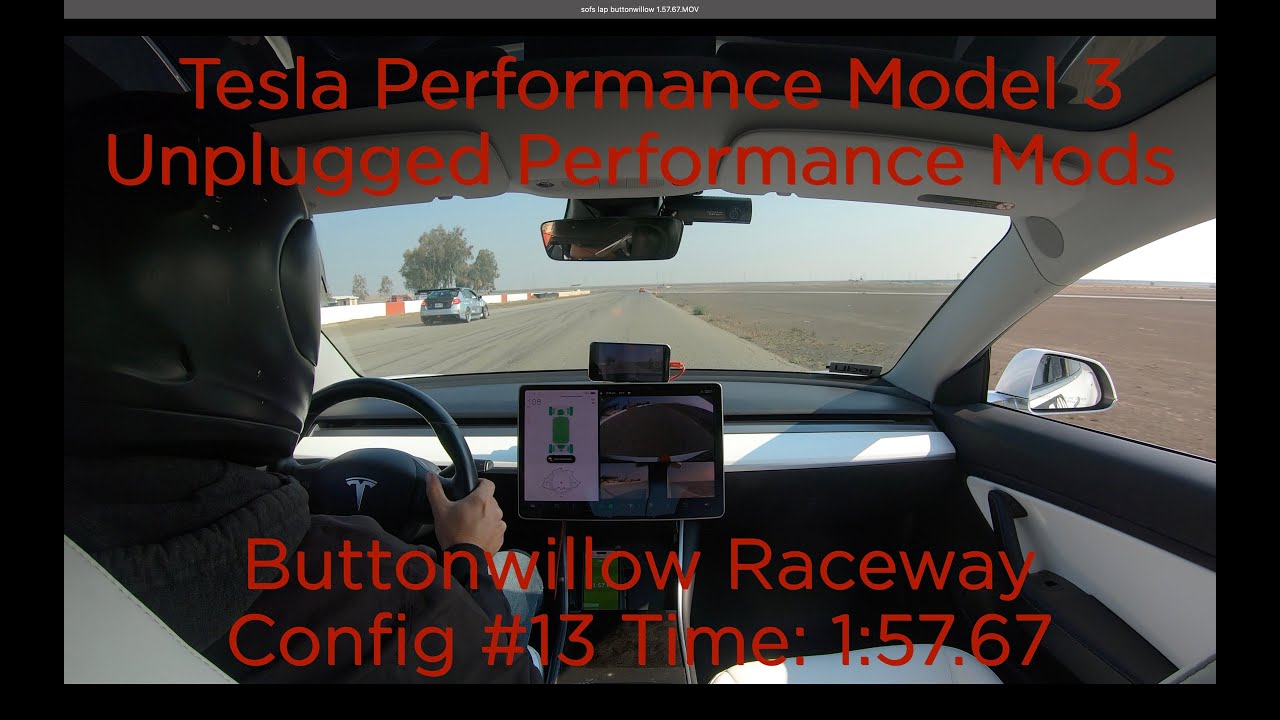 Buttonwillow Clockwise 13 Config Tesla Model 3 Performance with ...