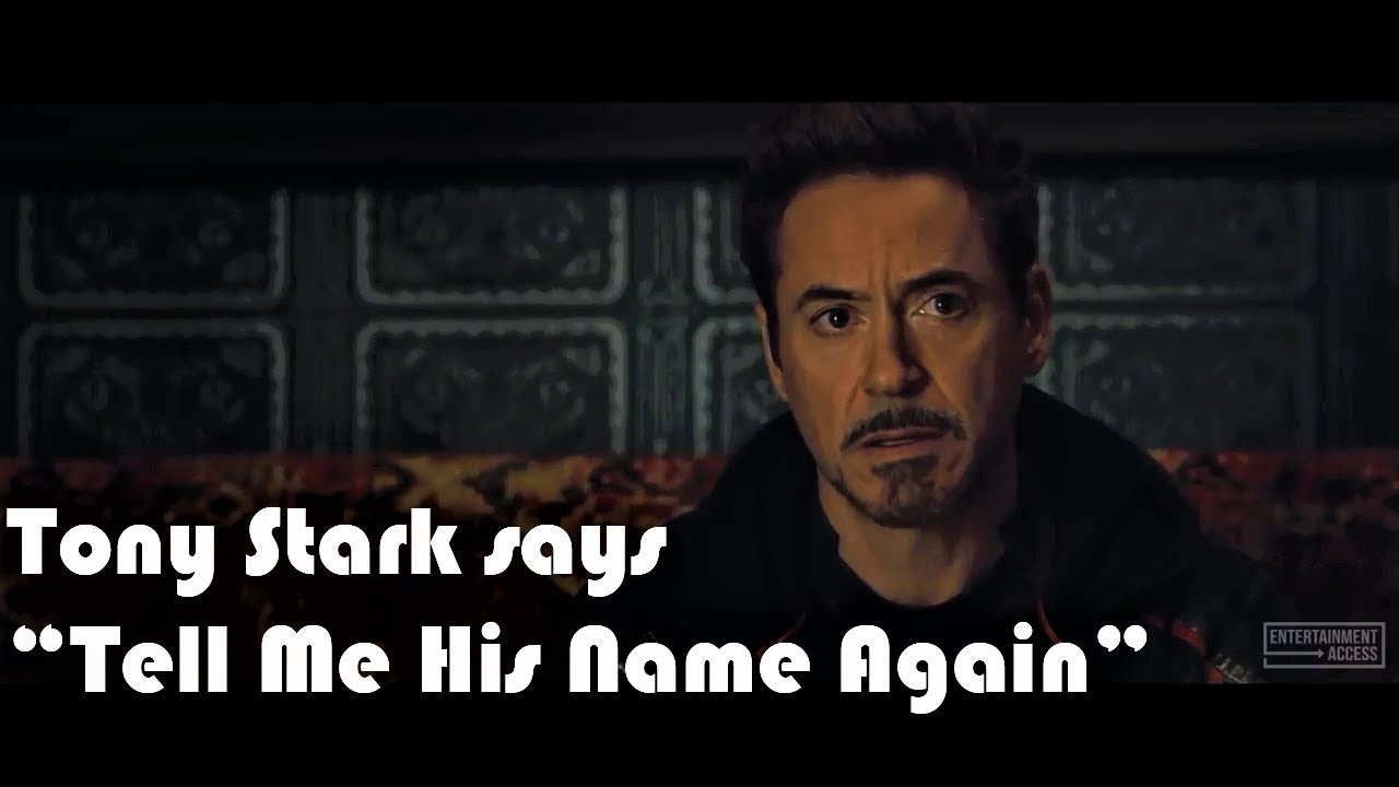 Tony Stark-Tell Me His Name Again - YouTube