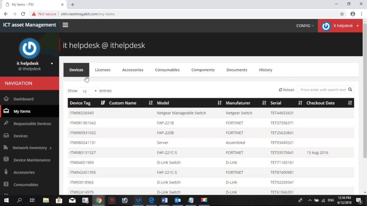 IT Asset Management - Overview of My Items - YouTube