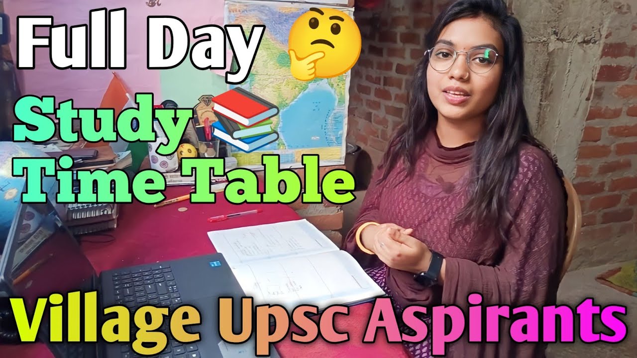 #vlog :-243 Full Day Study Time Table।। Village Upsc Aspirants।। Pushplata Vlogs।।#study #upsc ...