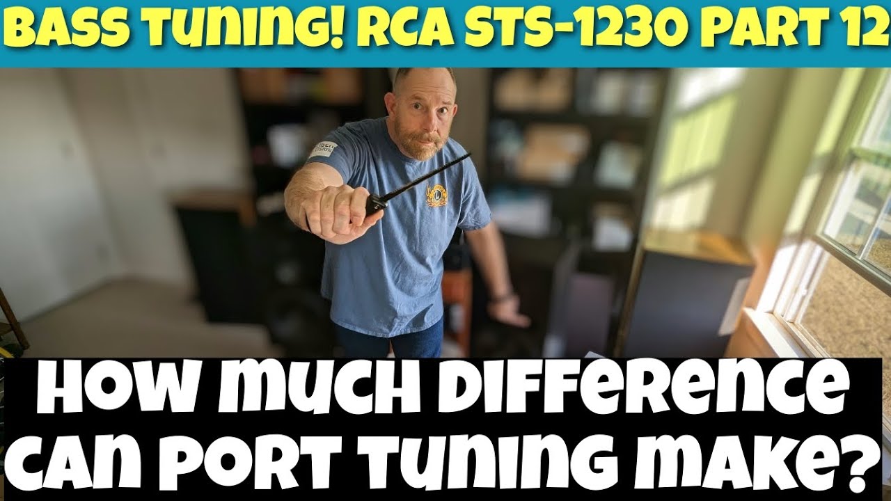 DIY Bass Reflex Speaker Port Tuning BIG Difference! - RCA STS-1230 Part ...