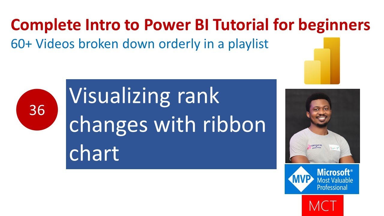 36 Visualizing Rank Changes with Ribbon Chart - YouTube