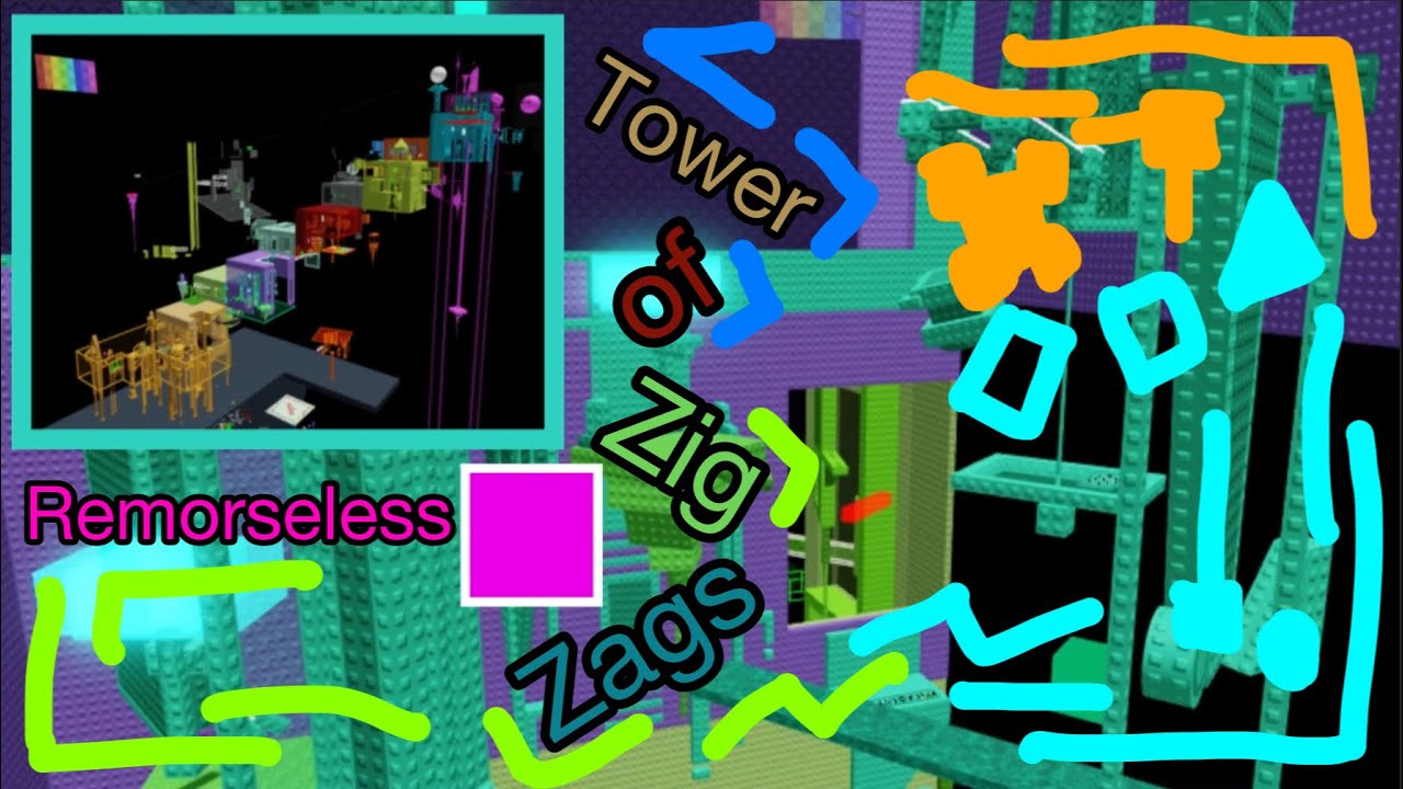 Tower of Zig Zags (ToZZ) ALL JUMPS (Cuts) REMORSELESS - YouTube