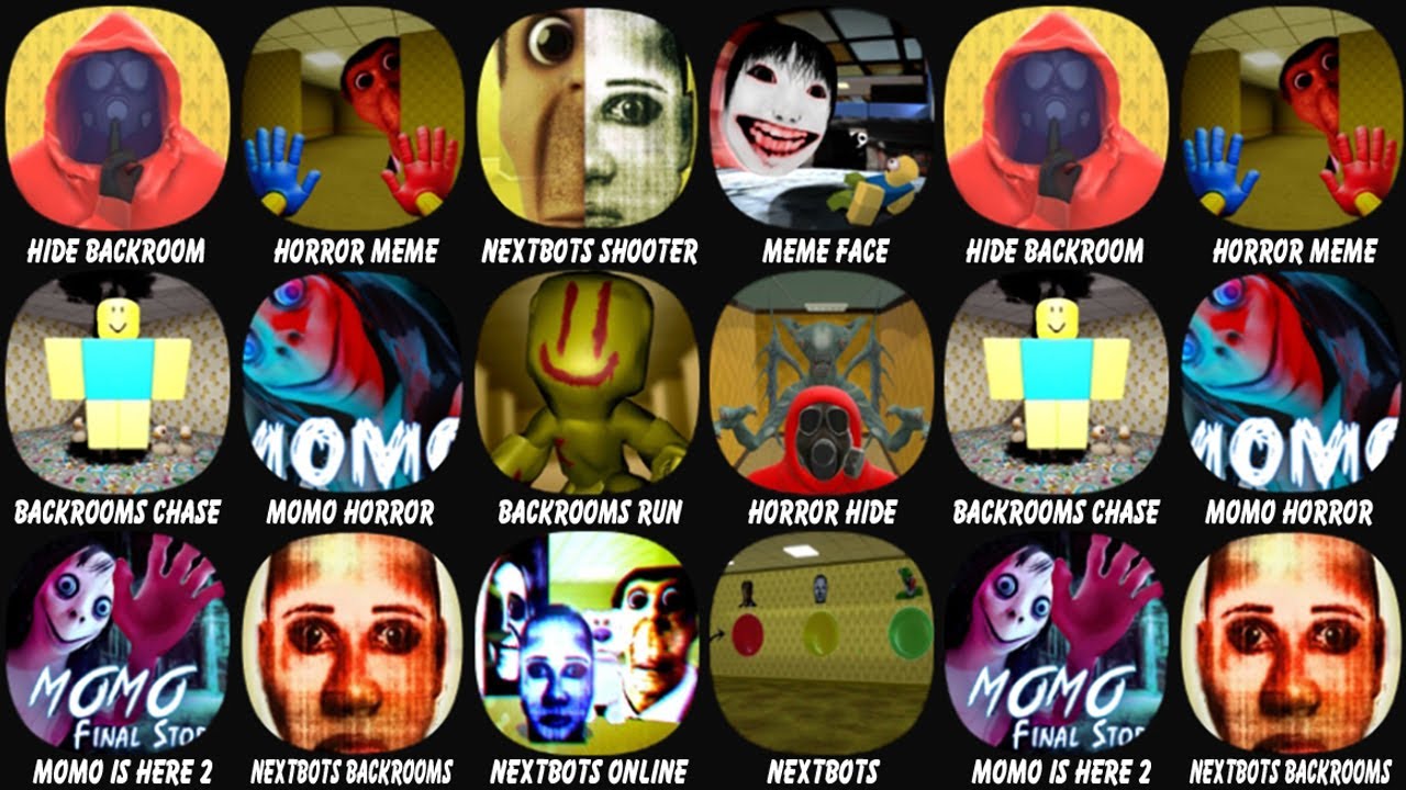 Hide in The Backroom, Horror Meme, NEXTBOTS Garrys, Meme Face Hide and ...