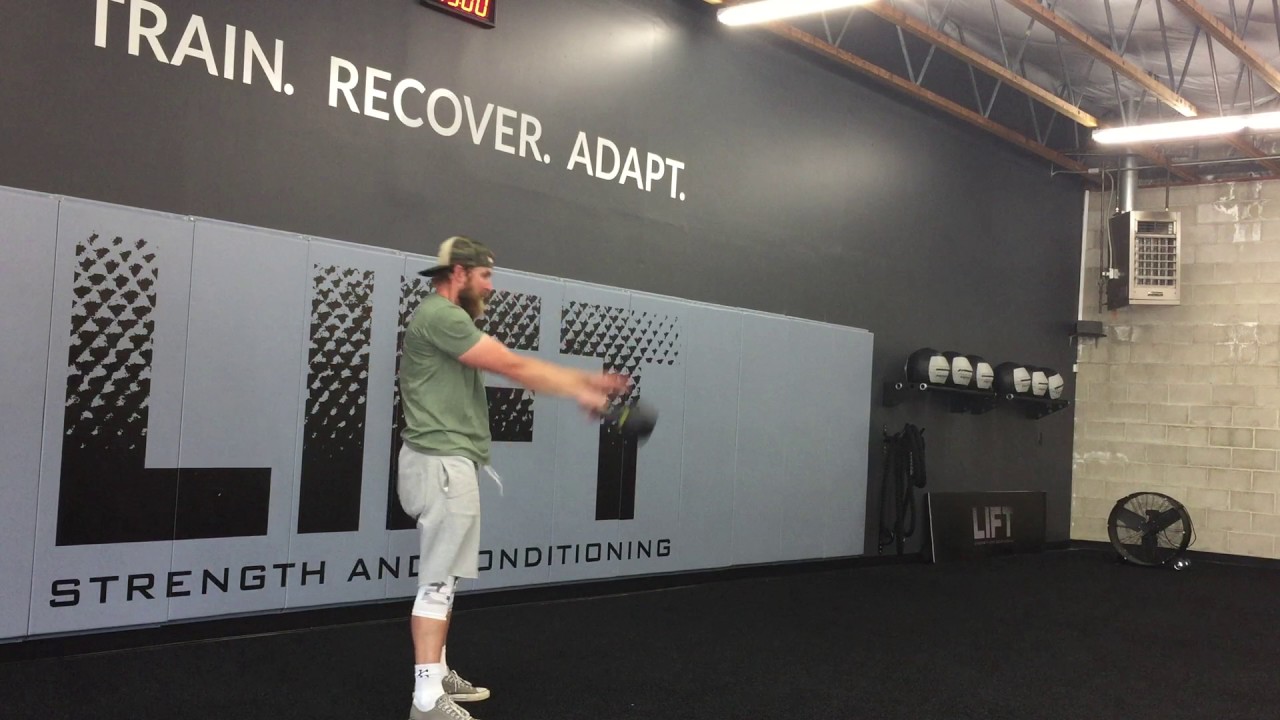 Single Arm KB Swing High Pull - YouTube
