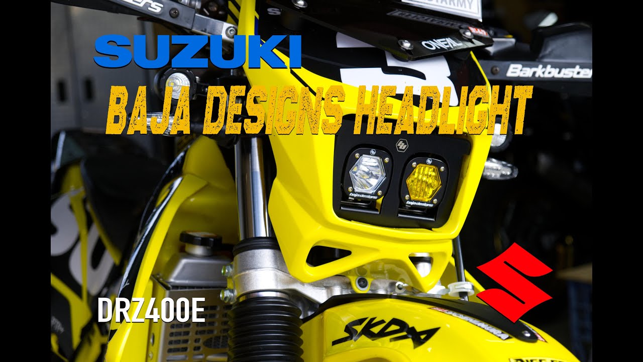 Baja Designs Dual S1 Headlight Kit Installation. Suzuki DRZ400E. Ep 32 ...