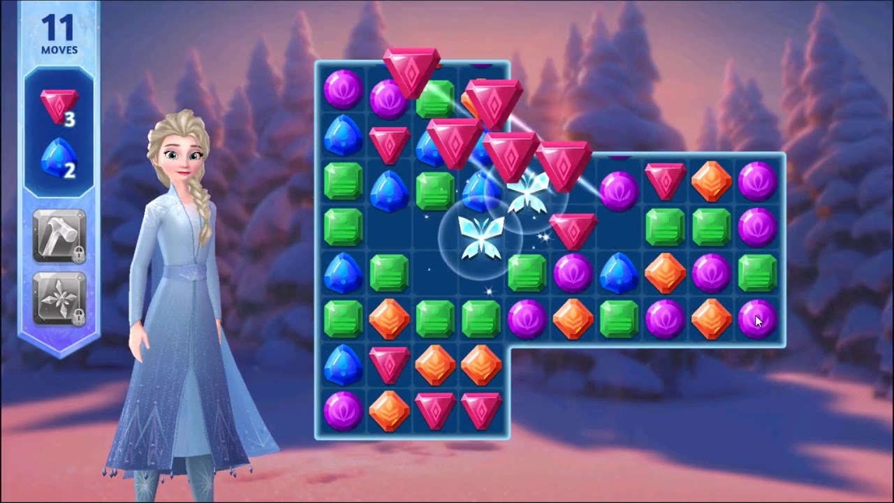 Disney Frozen Adventures Level 2 - NO BOOSTERS ️👸⛄ | SKILLGAMING ️ ...