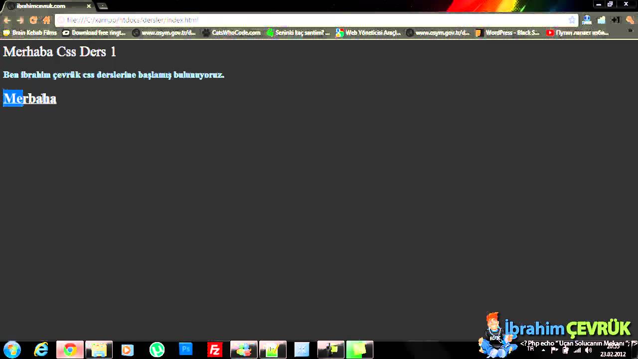 Temel Css Bilgileri Youtube