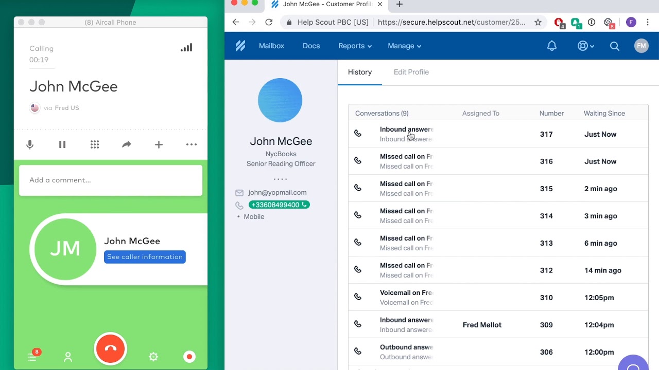 Experience our Help Scout - Aircall integration - YouTube