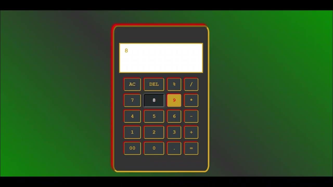 How to Make Calculator using HTML, CSS and Javascript - YouTube