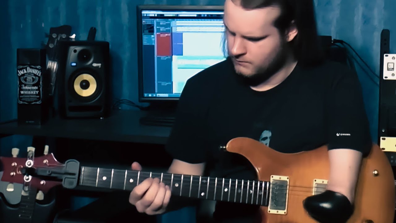 Marc Playle Playing Guthrie Govan's Larry Carlton style track - YouTube