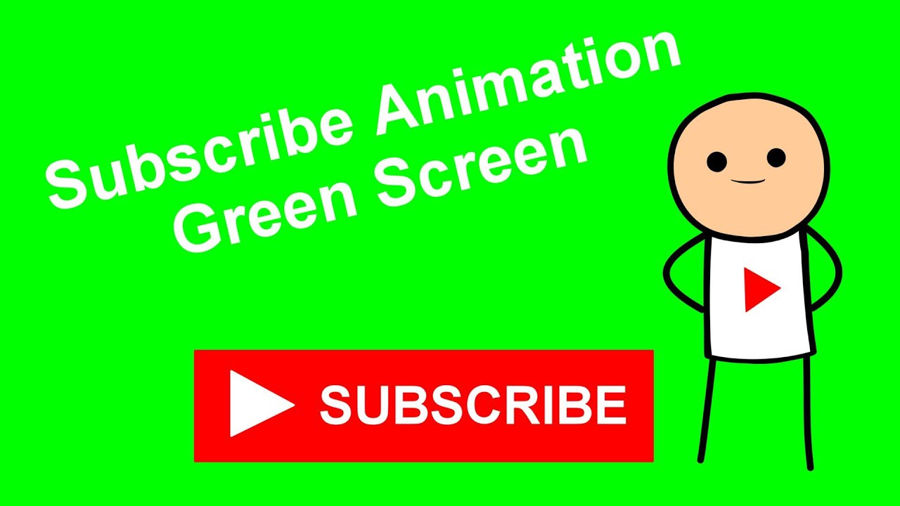 GREEN SCREEN SUBSCRIBE - STICK MAN ANIMATION - YouTube