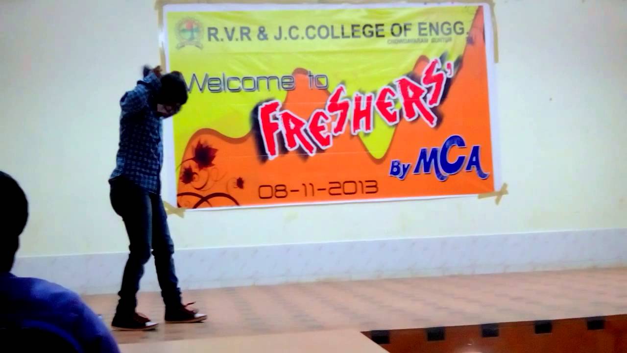 Ravi kiran(Mr.MCA) dance performance 2nd year - YouTube