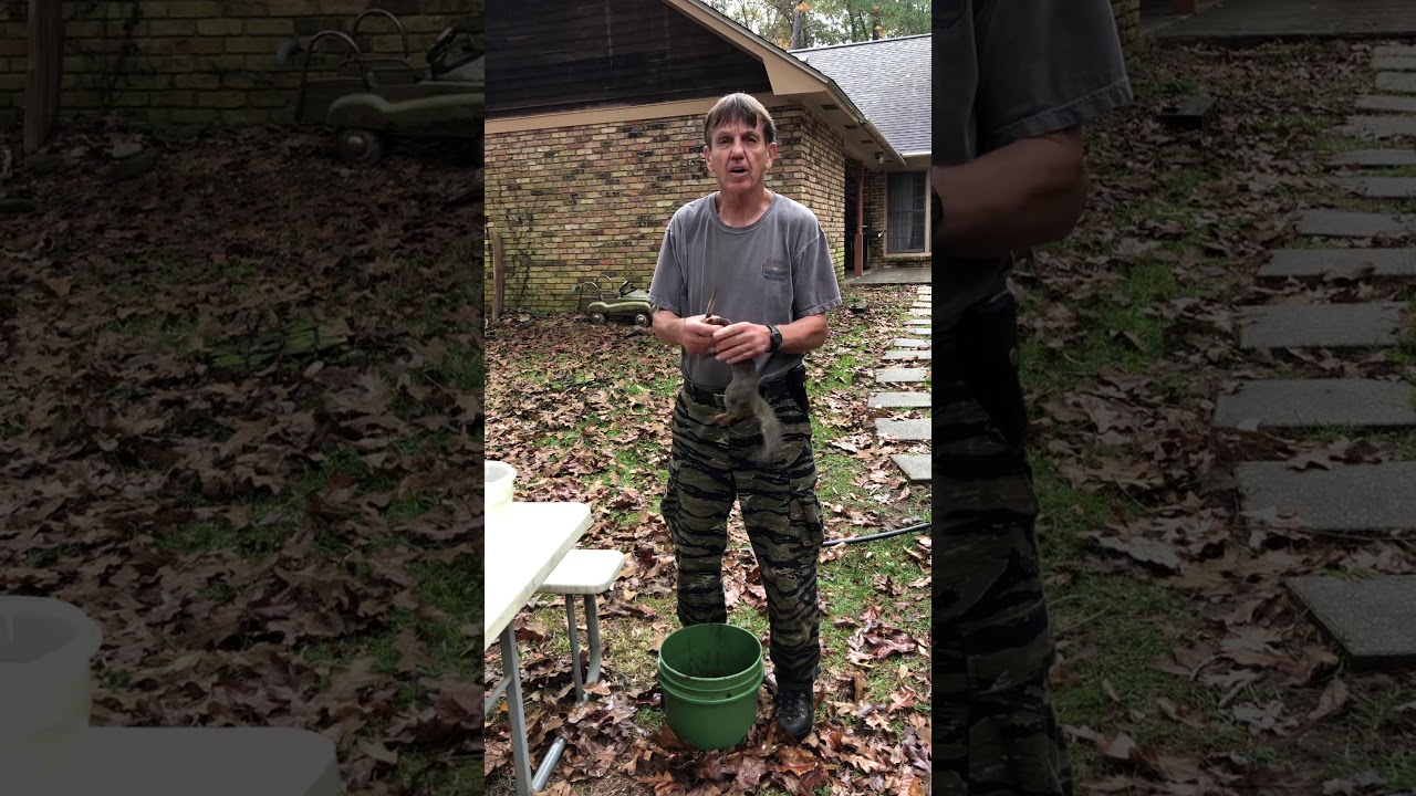 How To Clean a Squirrel in 45 Seconds or Less - YouTube