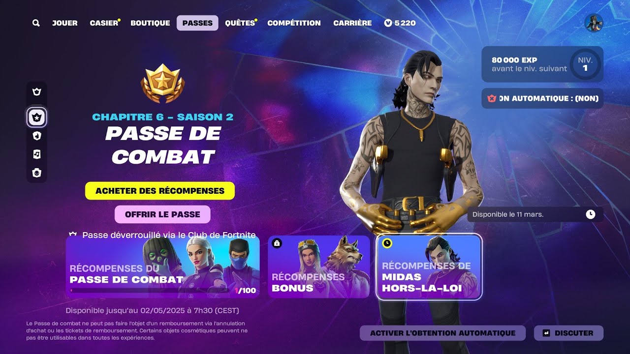 PRÉSENTATION DU PASSE DE COMBAT CHAPITRE 6 SAISON 2 (Chapter 6 Season 2 ...