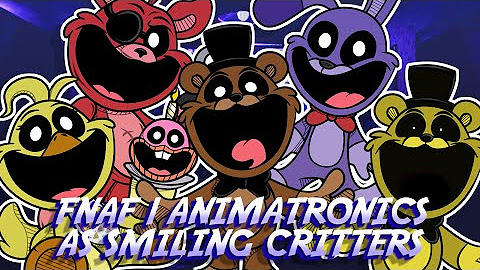 YuYu-Bi Drawing FNAF Animatronics as Smiling Critters from Poppy Playtime Chapter 3 - YouTube