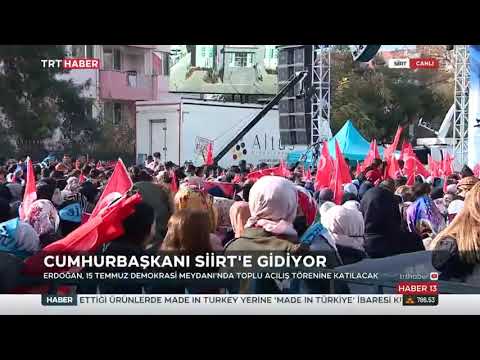 Cumhurbaşkanı Erdoğan Siirt'te Gidiyor 4.12.2021 TURKEY