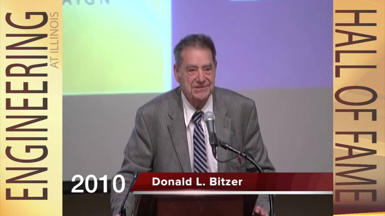 Former ECE Professor Donald Bitzer in Engineering at Illinois Hall of Fame - YouTube