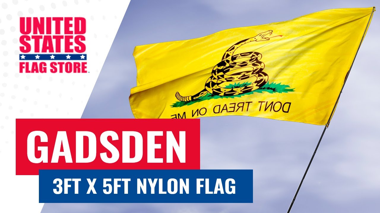 3ft x 5ft Nylon Gadsden Flag - YouTube