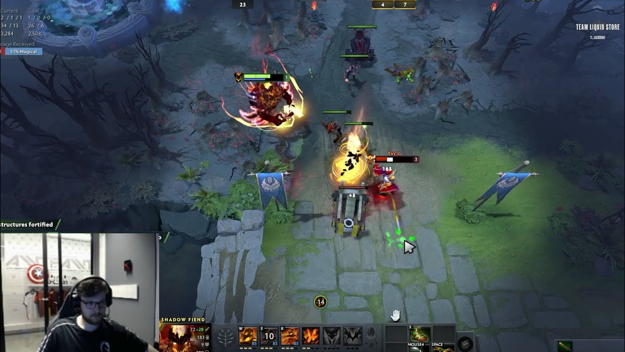 "Learn from Arteezy Shadow Fiend"- Qojqva SF wins the Lane with Raze ...