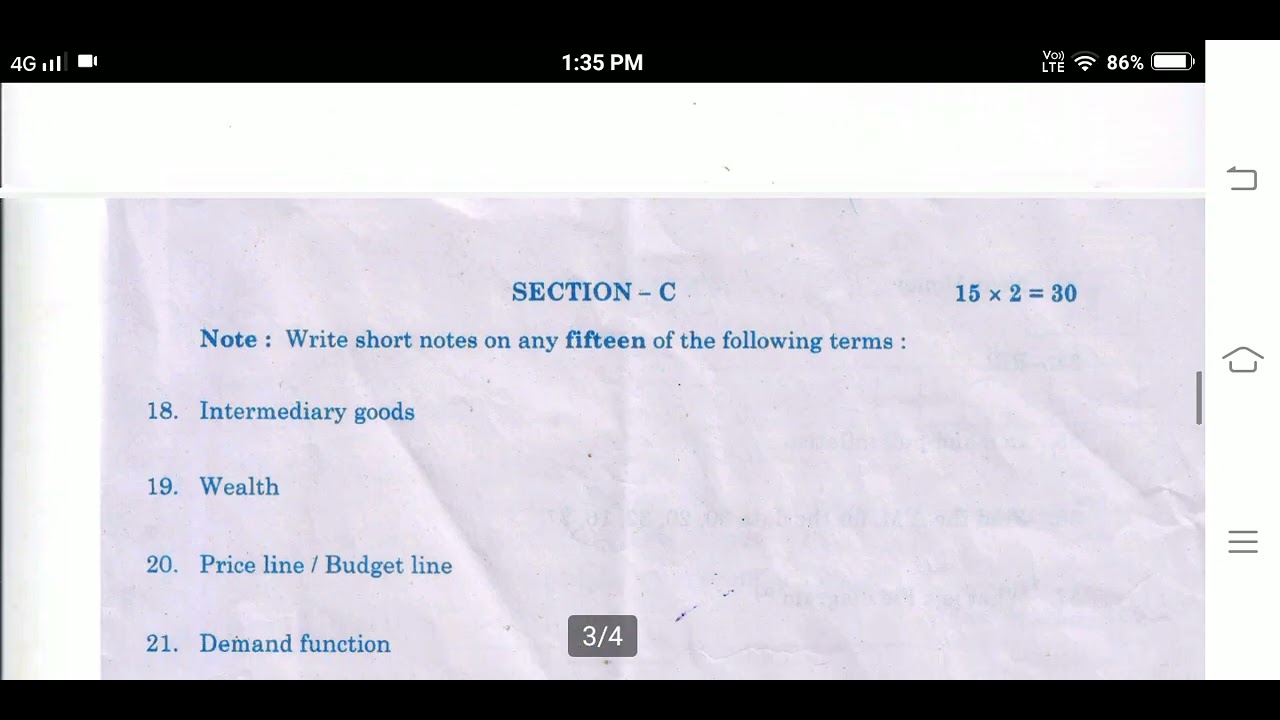 Ap Inter 1st year economics paper 2021 | Ap inter 1st year economics ...