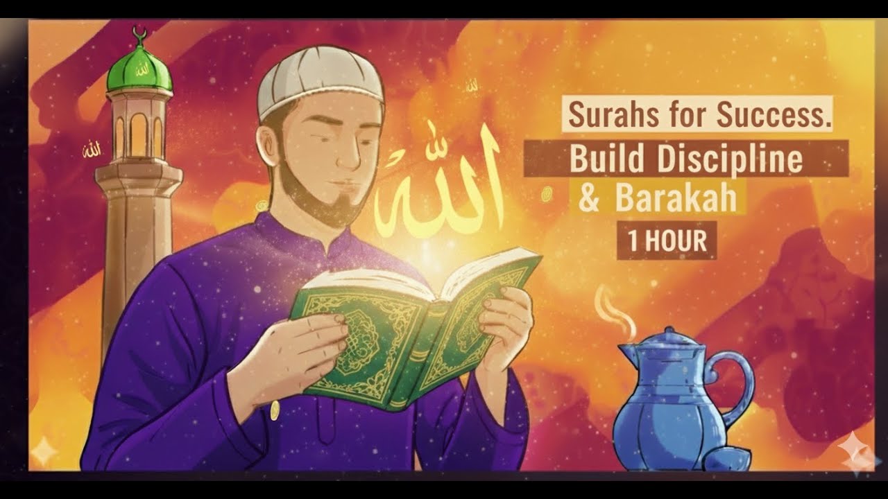 Surahs for Success (1 Hour) — Al-Jumuah, Al-Fatihah, Al-Baqarah, Aal ...