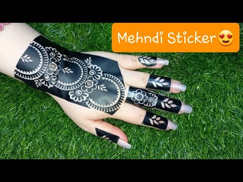 Mehndi sticker kaise lagate hain | How to apply mehndi sticker on hand ...