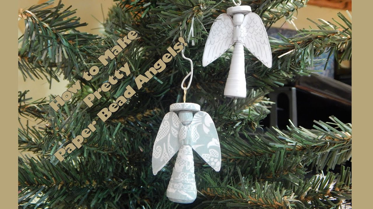 How to Make A Paper Bead Angel - YouTube