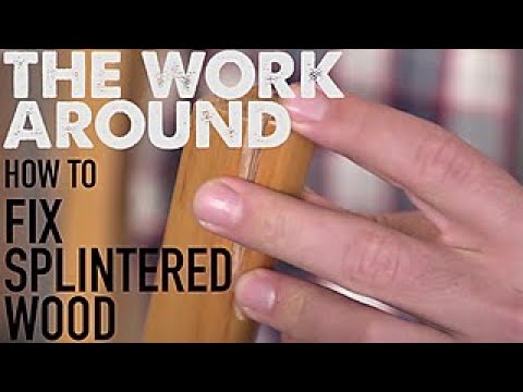 The Work Around: How to Fix Splintered Wood | HGTV - YouTube