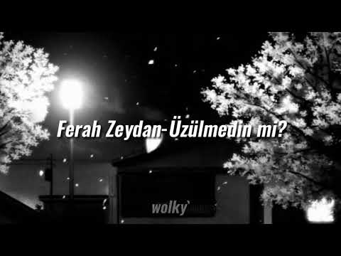 Ferah Zeydan-Üzülmedin mi?[slowed+reverb]