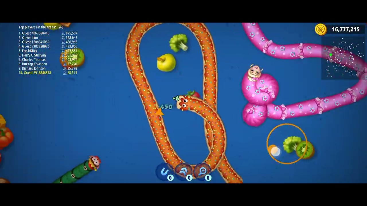 WormsZone.io 2024 Best Monster Snake Gameplay | Saamp wala game 2024 ...