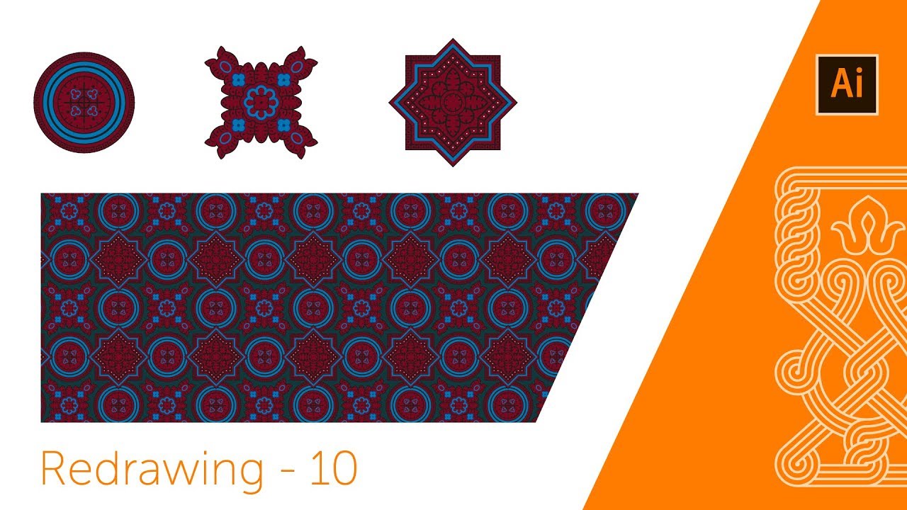 Redrawing low quality pattern 4 - YouTube