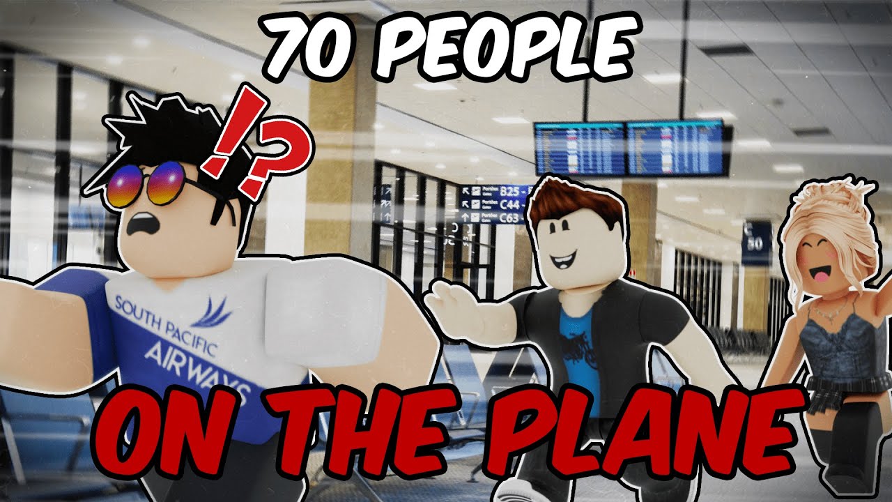 70 PLAYERS on a Roblox Flight - YouTube
