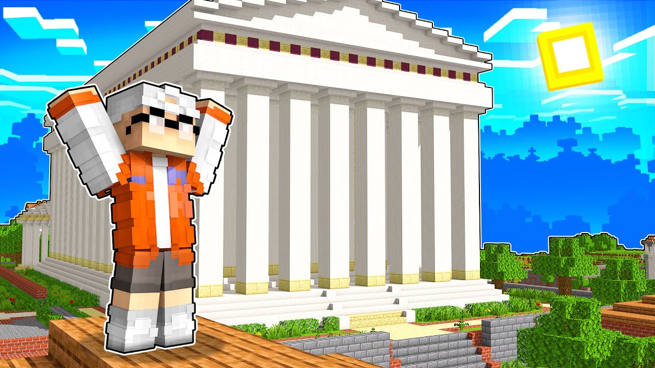 mein NEUES HAUS auf der HIMMELS INSEL - Youtuber Insel Minecraft - YouTube