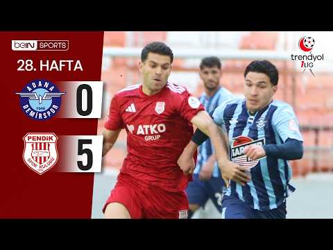 Adana Demirspor (0-5) Pendikspor | 28. Hafta Maç ÖZETİ | Trendyol 1. Lig - 2025/26