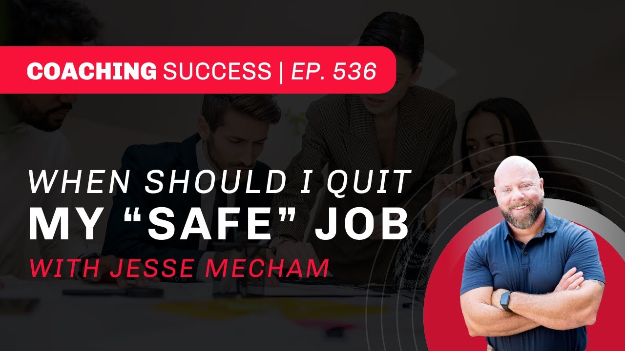When Should I Leave My "Safe" Job with Jesse Mecham - YouTube