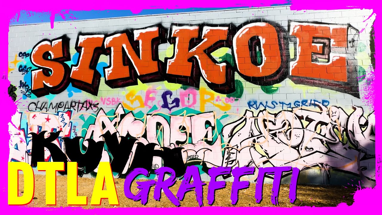 Downtown Los Angeles Graffiti - GEM SPOTTING (Vol. 7) - Olive St - YouTube