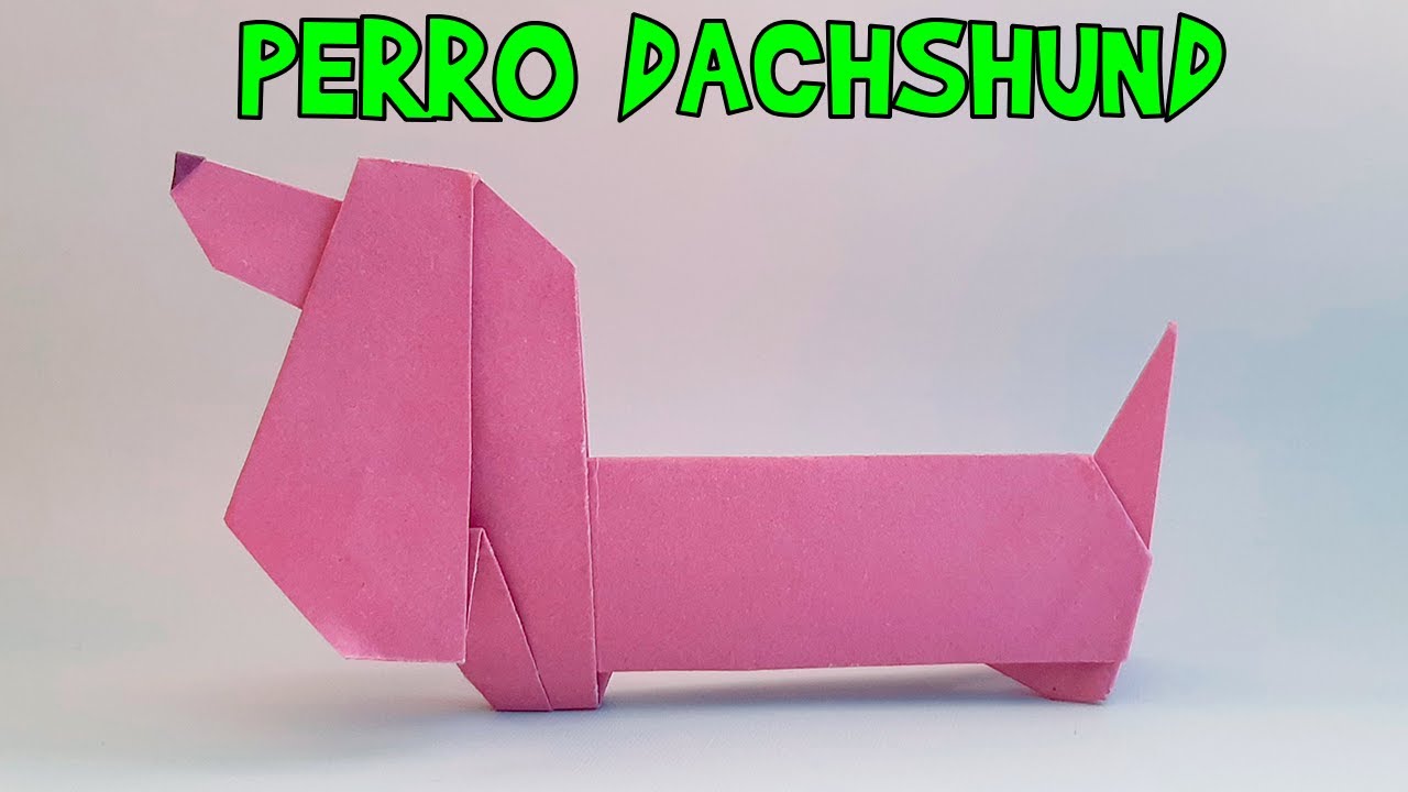 🦮 como hacer origami de un perro Dachshund, papiroflexia fácil | mi ...