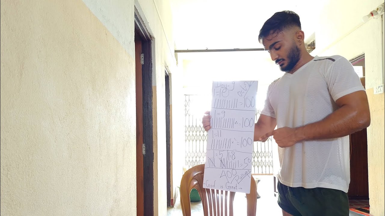 Day 9 of doing 10k pull-ups - YouTube