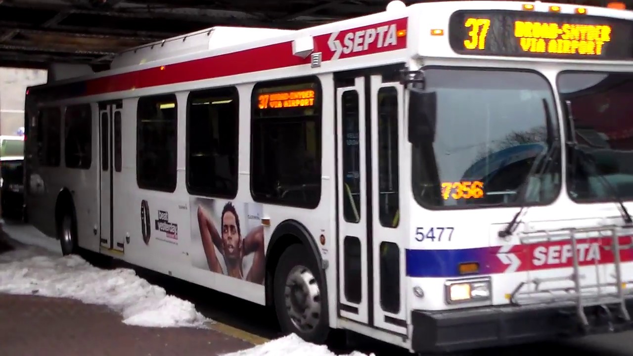 SEPTA BUS: NEW FLYER D40LF 5477 ON ROUTE: 37 PT2 - YouTube