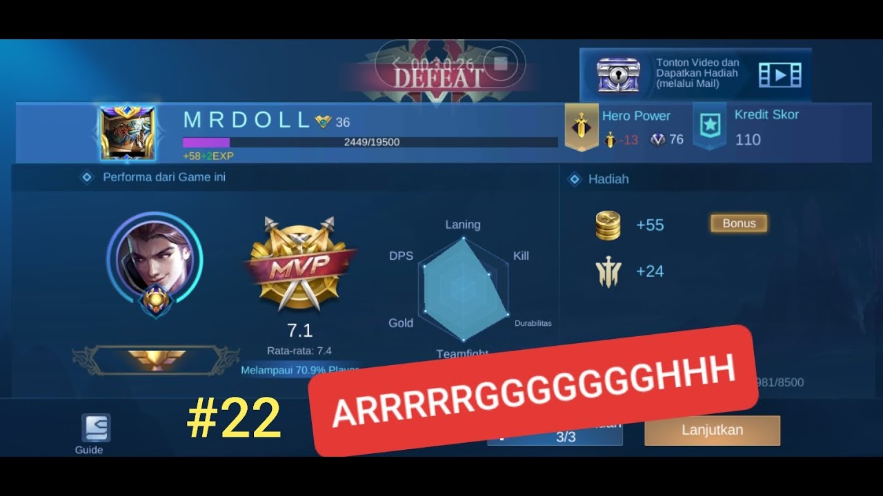 #22 (MRDOLL) PUARAAAHHHHH DEXTER DEFEAT.......... - Surabaya - Mobile ...