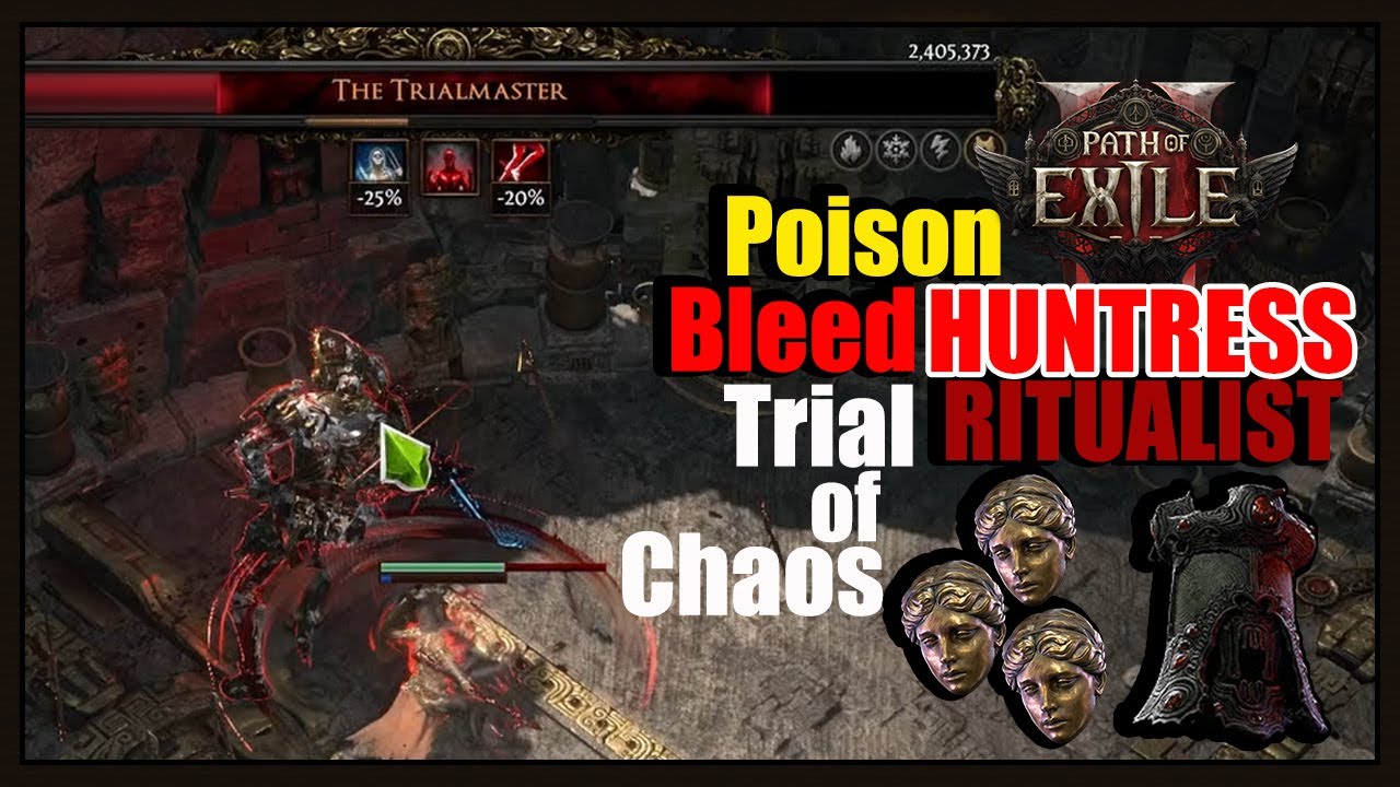 [POE 2] Huntress Ritualist (endgame) Budget huntress poison-bleeding ...