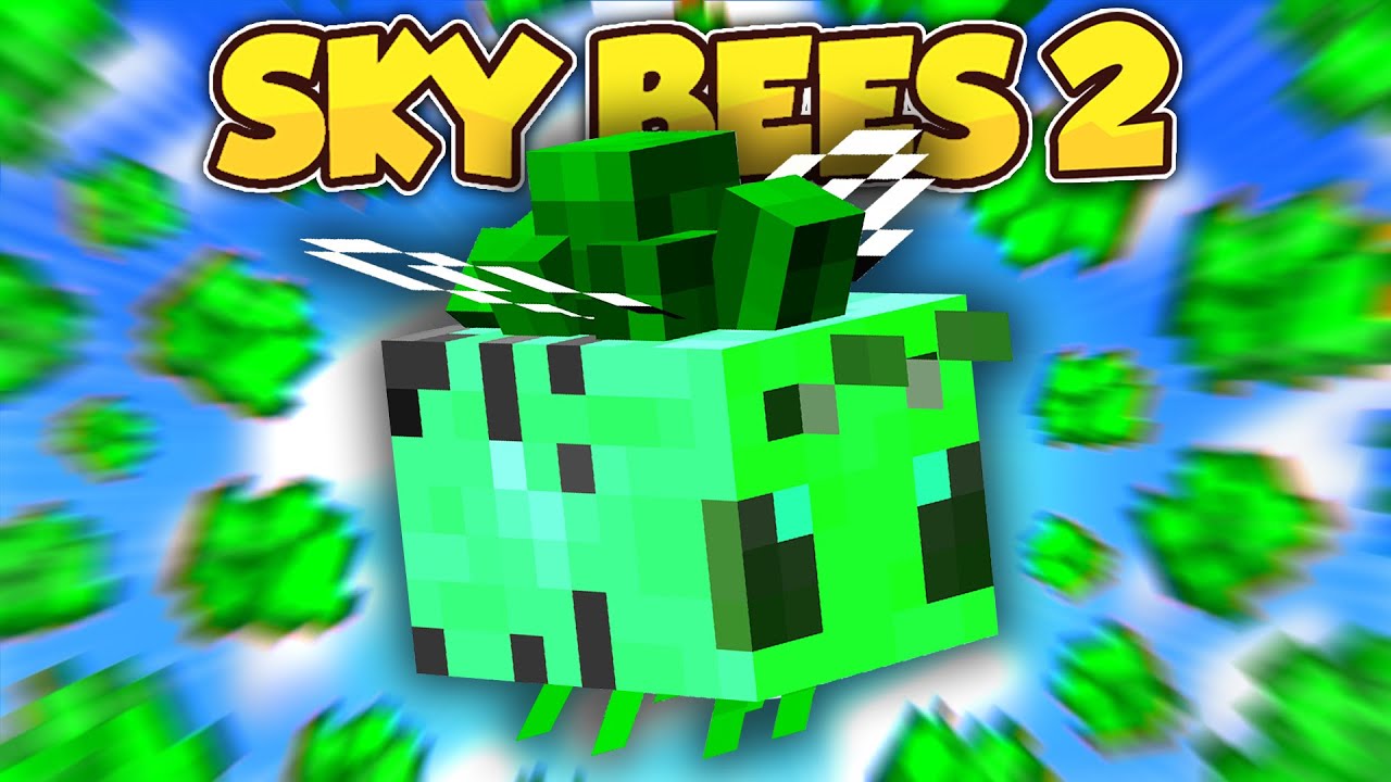Minecraft Sky Bees 2 | RADIOACTIVE BEE & BIG POWER UPGRADES! #11 [Modded Questing Skyblock ...