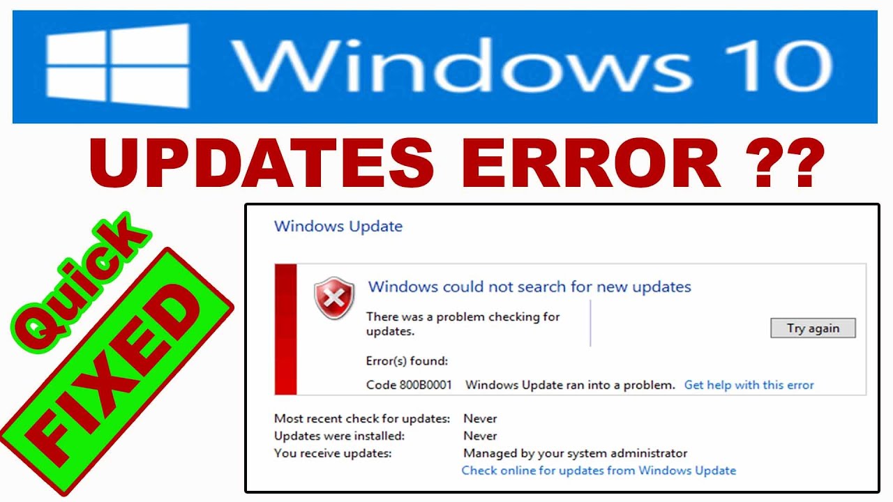 How To Fix Error Update In Any Windows | Easy And Safe | Windows Update