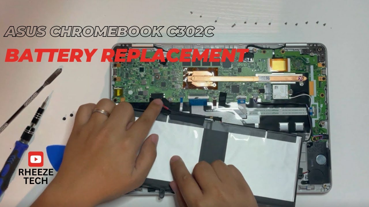 ASUS Chromebook C302C battery replacement and basic disassembly - YouTube