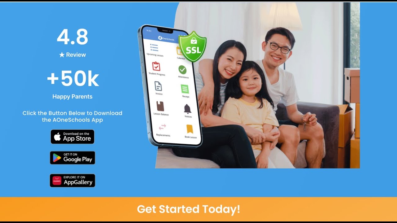 AOneSchools Mobile App for Parents & Students @ Manage all lessons in ...