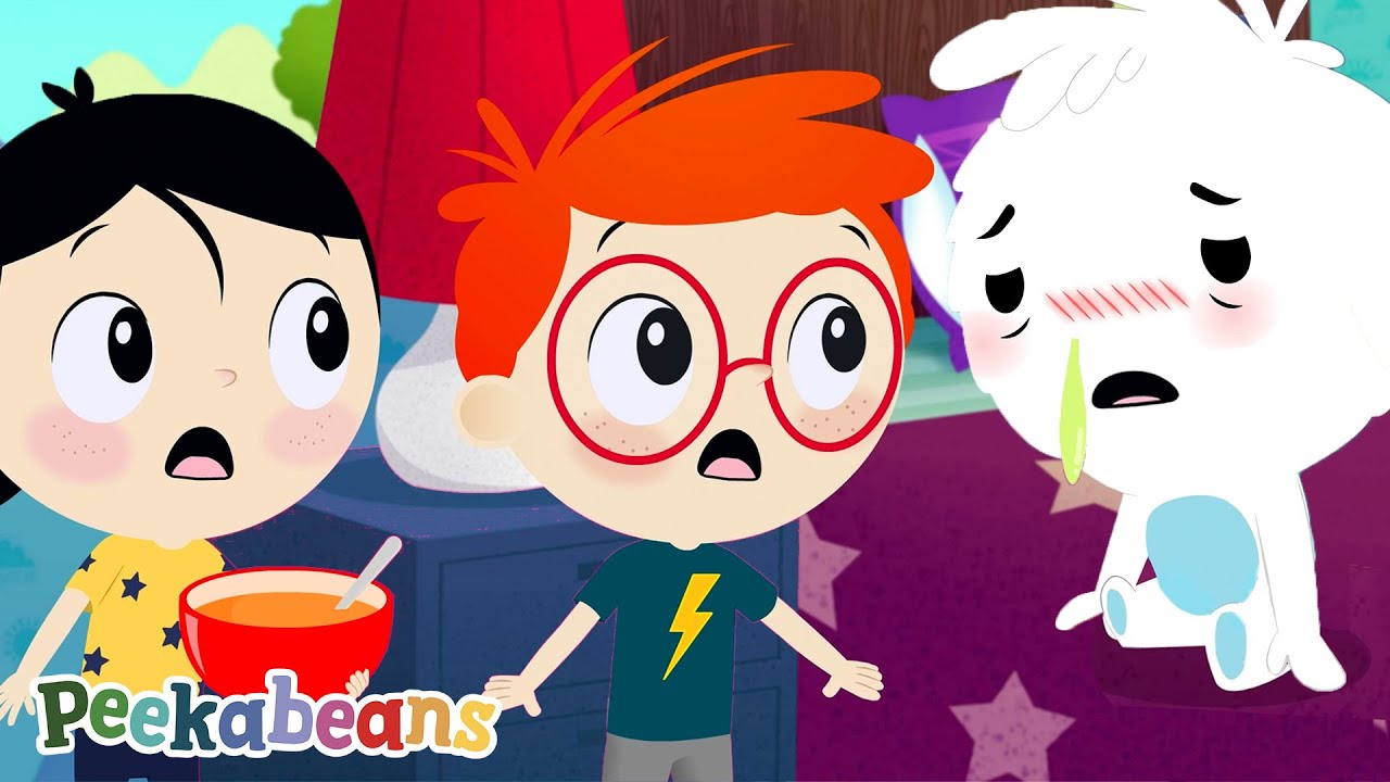 Oh No! Baby Beebo Got Sick! 🤧 Friendship Song | Peekabeans Kids Songs ...