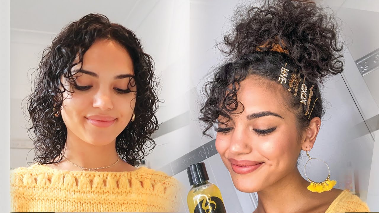 CURLY UPDO TUTORIAL | Curls Ultimate Styling Gel - YouTube